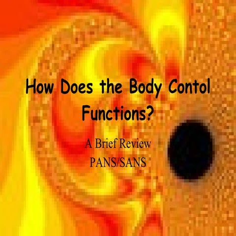 Control of body functions | PPT