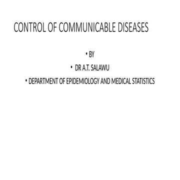 disease prevention and control | PPTX