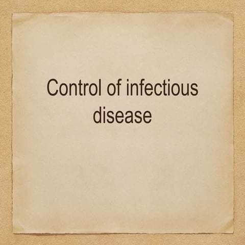 Control of infection | PPTX