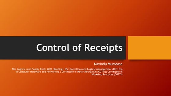 Goods inward procedure, inspection and documentation | PPT