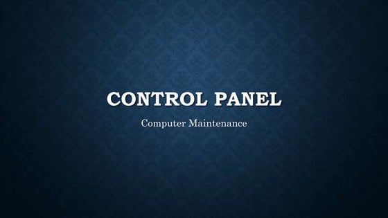 Basics of electrical control panel | PPT