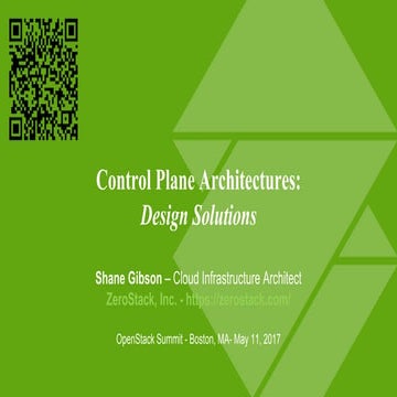 OpenStack Control Plane Architectures - Design Solutions | PPT