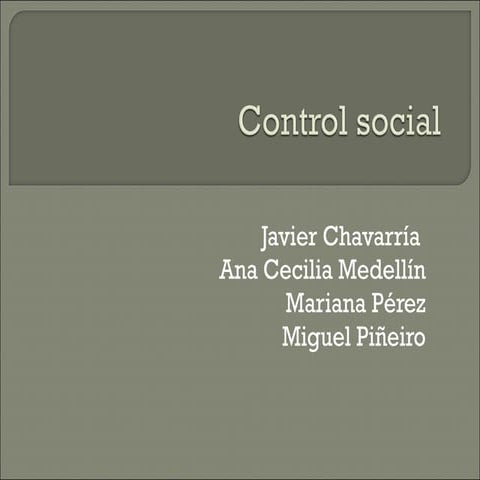 Control Social | PPT