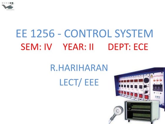 Control systems syllabus | PDF