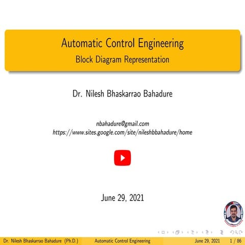 Control system block diagram | PDF