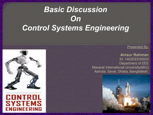 Chapter 1 basic components of control system | PPTX