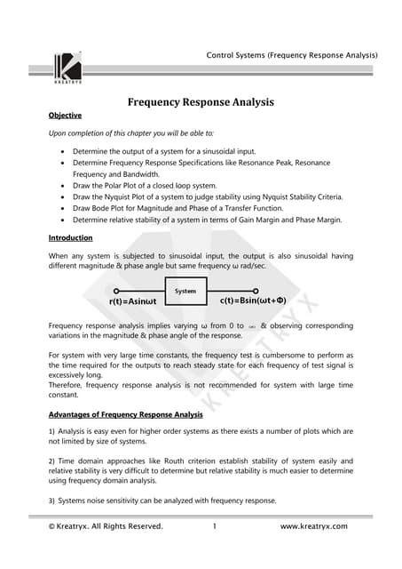 Frequency Response Analysis | PDF
