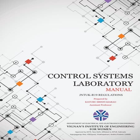 Control systems lab manual R19 jntuk, vignan's institute of engineering ...
