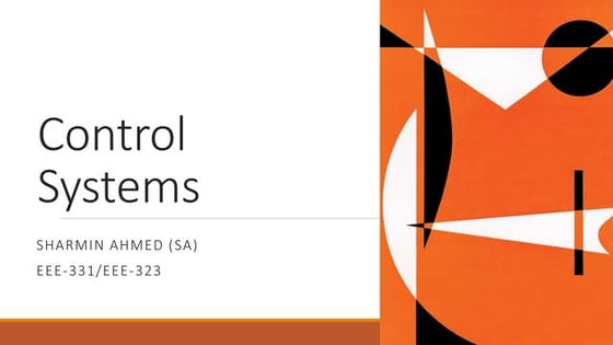 Introduction to control system 1 | PPT