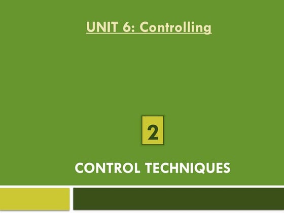 Management Control System | PPT | Business Accounting & Finance | Business