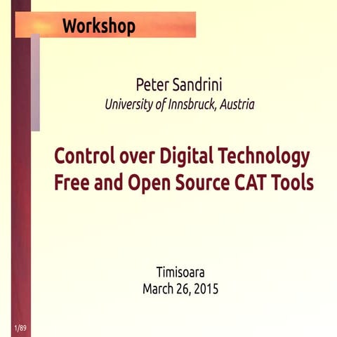 Control over digital technology with foss-tools | PPT