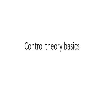 Control theory basics for process control engineers | PPTX