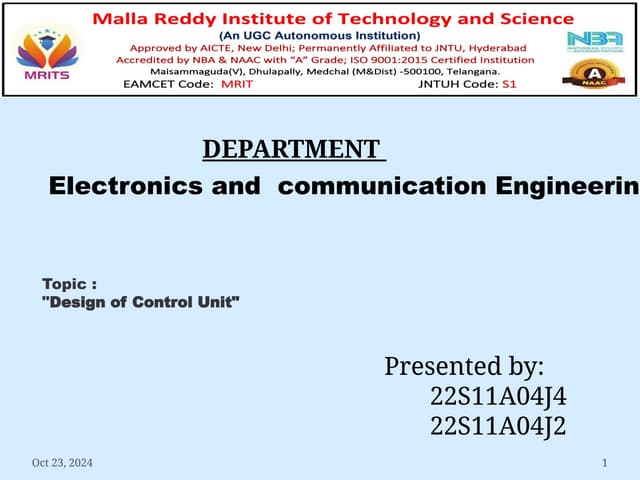 Timing and control | PPTX
