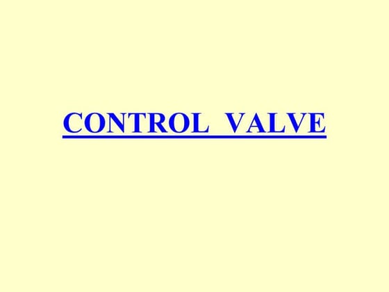 Types of valves | PPT