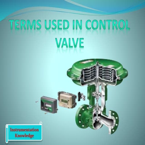 Control valve terms , Control Valve , Terms used in Control Valve | PPT