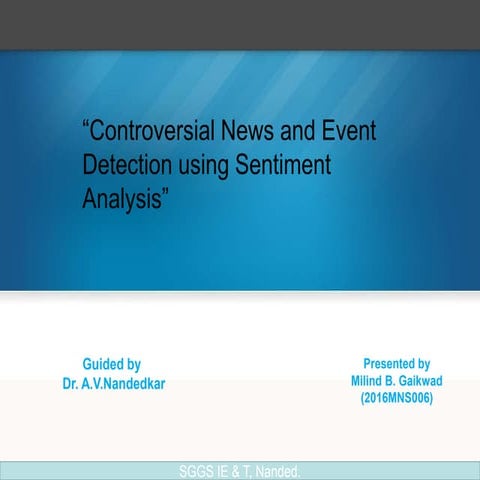 Controversial news detection | PPTX