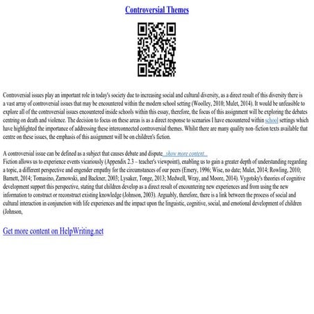 Controversial Themes | PPT