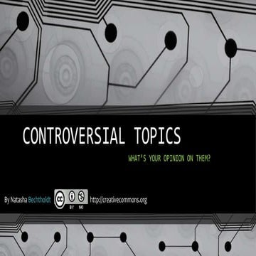 Controversial topics ESL CONVERSATION | PPTX