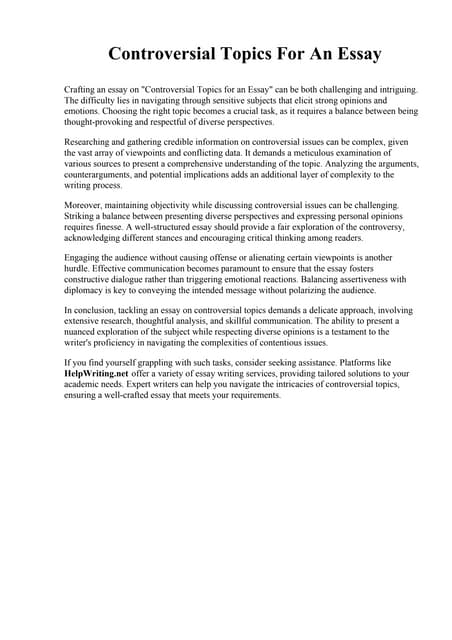 Controversial Essay Sample.pdf