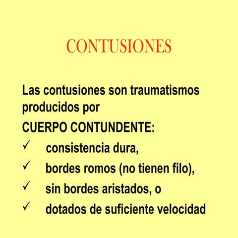 Contusiones cruz roja | PPT
