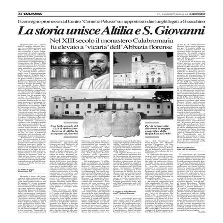 Resoconto Convegno 2009 Stampa ilCrotonese | PDF