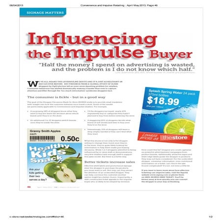 Influencing the Impulse Buyer | PDF