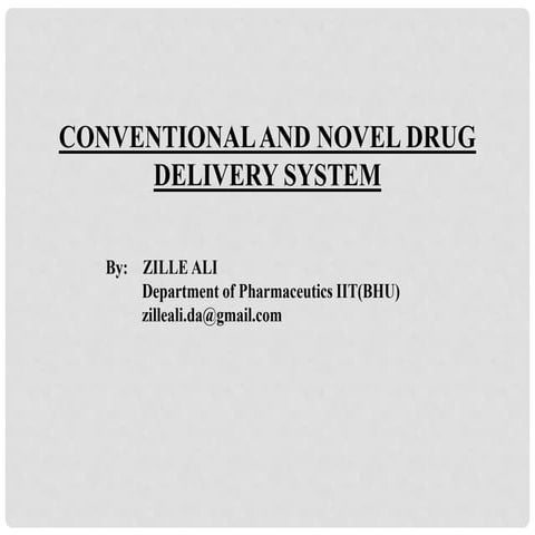Novel drug delivery system | PPTX