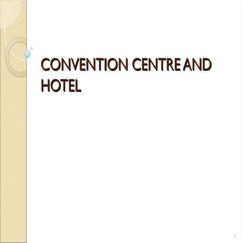 Convention Center data collection. Includes Hotel facilityppt | PPT
