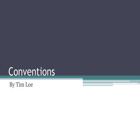 Conventions | PPT