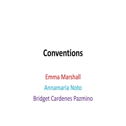 Conventions (1) | PPT