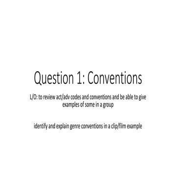 Codes and conventions of sci fi | PPTX
