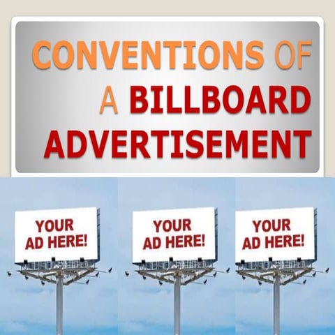 Conventions (Billboard Advertisement) | PPTX