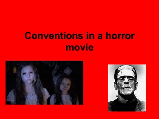 Horror genre conventions | PPT