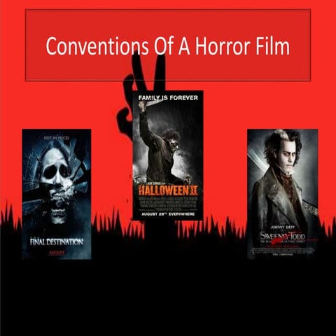 Conventions of a horror film | PPT