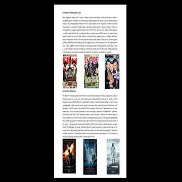 Conventions of a magazine cover and movie poster | PPT
