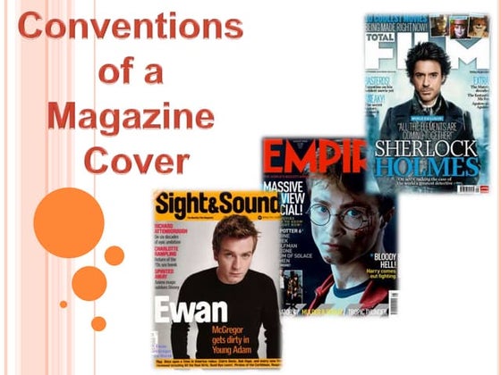 The Codes and Conventions of Movie Magazine Covers | PPT