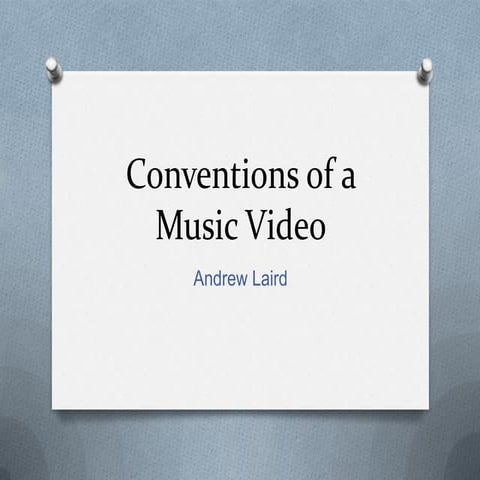 Conventions of a music video | PPT