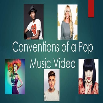 Conventions of a pop music video | PPTX