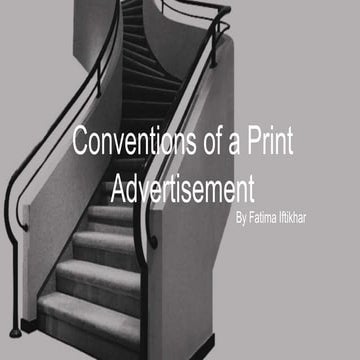 Conventions of a print advertisement | PPT