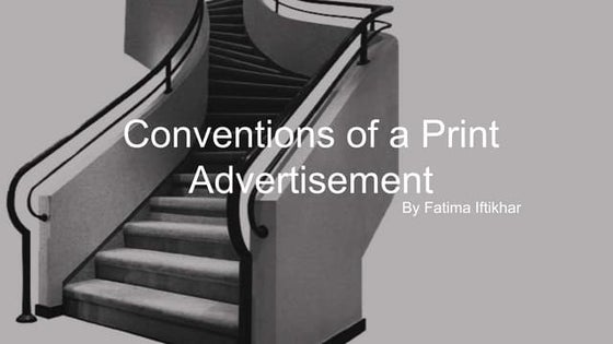 Codes and conventions of Print Ads | PPT