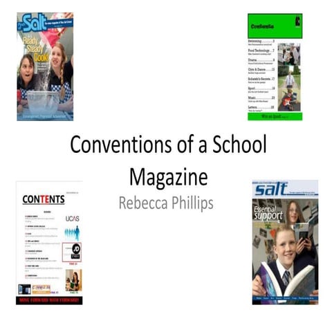 Conventions of a school magazine | PPTX
