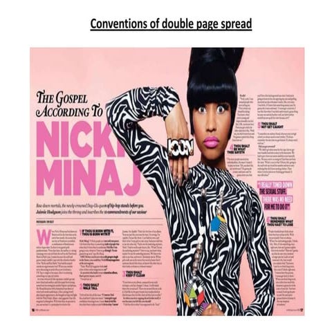 Music Magazine Double Page Spread Features | PPTX