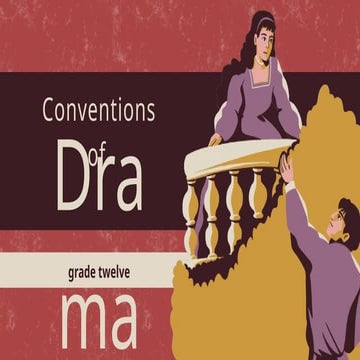 Conventions of Drama and Theatre Educational Presentation in Colorful ...