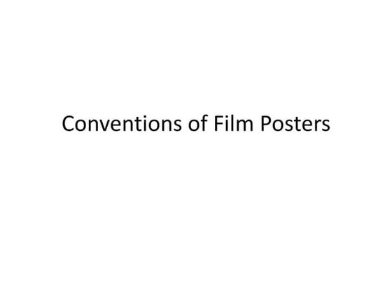 Movie poster analysis | PPT | Movies | Entertainment
