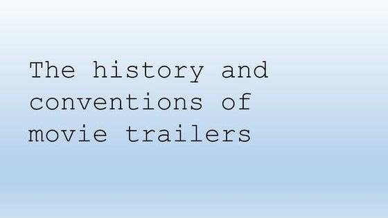 Movie Trailers | PPT
