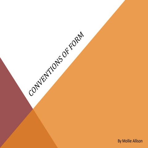 Conventions of form and genre | PPTX