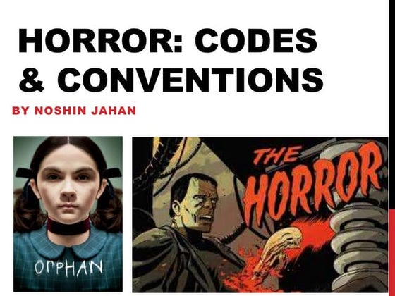 Conventions Of Horror | PDF