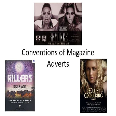 Conventions of Magazine Adverts | PPTX