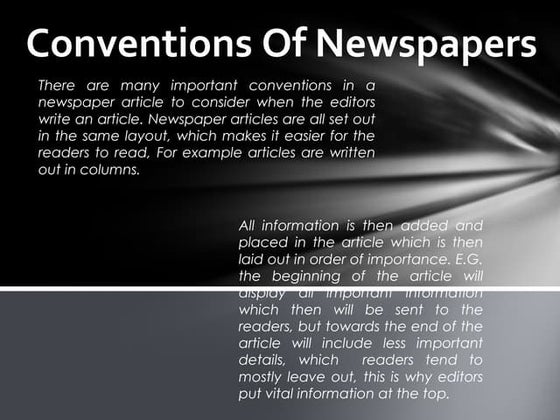 Newspaper: Layout and Features of Front Page | PPT