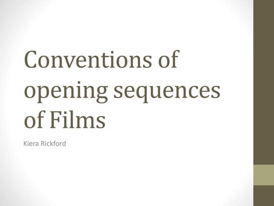 Animated title sequence | PPT
